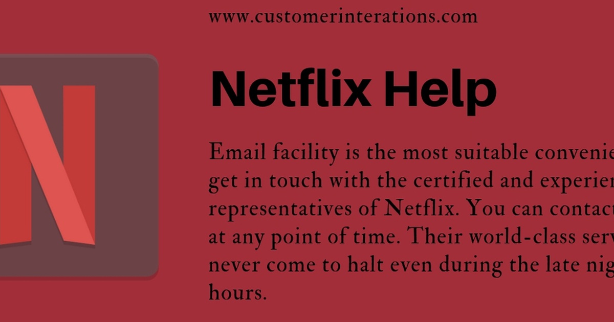 SportsBlog :: Netflix Help For you :: How Do I Contact Netflix By Email?